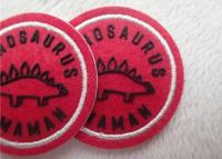 China Custom Embroidered Silicone Patches for Clothing 3D Raised Design for sale