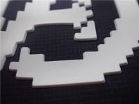 China Custom White Silicone Molding Heat Transfer Labels For Clothing 0.6MM Thickness for sale