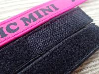 China Custom Polyester Velcro Webbing Tape 100% Nylon Hook Loop for Garment Bag Label for sale