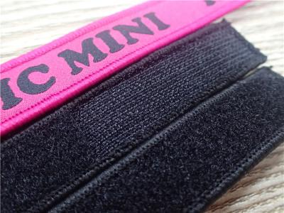 China Custom Polyester Velcro Webbing Tape 100% Nylon Hook Loop for Garment Bag Label for sale