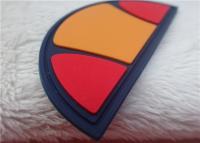 China Multiple Color Semicircle Rubber Logo Patches For Bag Decoration for sale