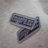 China Outdoor Reflective PU Leather Patches 50×12mm × 1mm Thick with High Frequency Sewing for Safety Workwear for sale