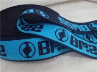 China Twisted 4CM Jacquard Elastic Band Coating Silicone Elastic Tape 40mm Width Custom Logo for sale