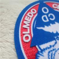 China Custom 3D Embossed Plush Flocking Patches Heat Transfer for Sportswear 1000 PCS MOQ for sale