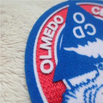 China Custom 3D Embossed Plush Flocking Patches Heat Transfer for Sportswear 1000 PCS MOQ for sale