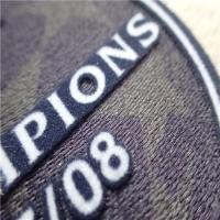China 75mm Diameter Custom Champion Logo Heat Transfer Tatami Flocking Patch - 0.5-1.3mm Thickness for Sports Apparel for sale