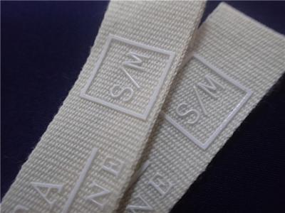 China Custom Printed Fabric Labels with Silicone Logo - Washable Sew-On Patches for Sports Clothing & Apparel for sale