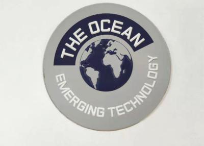 China Custom Round TPU Embossed 3D Iron On Heat Transfer Patch for Garments 5cm for sale
