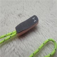 China Fluorescent Green Rope Zipper Puller 65mm x 6mm with 15lb Pull Force for Outdoor Sportswear for sale