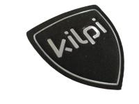 China Custom Metallic Embossed Silicone Rubber Fabric Patch 3D Heat Transfer Label Eco Friendly for sale