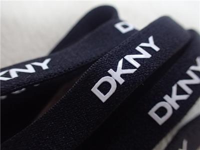 China Custom Black Underwear Elastic Band with White Silicone Logo - 10+ Years Manufacturing Experience, 3-4 Day Sampling for sale