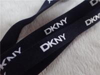 China Custom Black Underwear Elastic Band with White Silicone Logo - 10+ Years Manufacturing Experience, 3-4 Day Sampling for sale