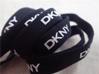 China Custom Black Underwear Elastic Band with White Silicone Logo - 10+ Years Manufacturing Experience, 3-4 Day Sampling for sale