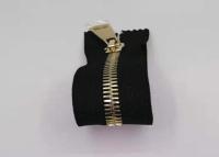 China 8# Gold Color Brass Metal Zippers for Bags and Garments - Custom Lengths 5-7 Day Delivery for sale