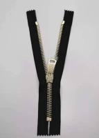 China 8# Gold Color Brass Metal Zippers for Bags and Garments - Custom Lengths 5-7 Day Delivery for sale