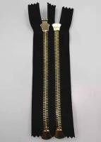 China Double Open X Metal Zippers for Handbags & Garments - Size 3# & 8# with Brass Construction and Custom Colors for sale