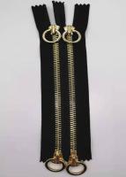 China Double Open X Metal Zippers for Handbags & Garments - Size 3# & 8# with Brass Construction and Custom Colors for sale