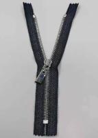 China 5# Y-Style Metal Teeth Zipper with Pure Cotton Cloth - Brass Construction for Jeans and Bags for sale
