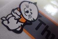 China Anti Sublimation Heat Transfer Fabric Labels for Work Wear Shinny and Matte Logo 140-160C for sale