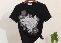 China 3D Flowers Embroidered Sew Iron On Patch for Clothing Applique DIY Accessory 5-7cm for sale