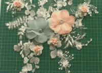 China 3D Flowers Embroidered Sew Iron On Patch for Clothing Applique DIY Accessory 5-7cm for sale