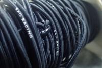 China 0.5mm Elastic Cord String Screen Printing Custom Logo Polyester Eco Friendly Durable 1000M MOQ for sale