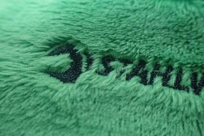 China Custom Embroidered Patches on Velvet Fabric for Luggage 3D Texture 100% Cotton for sale