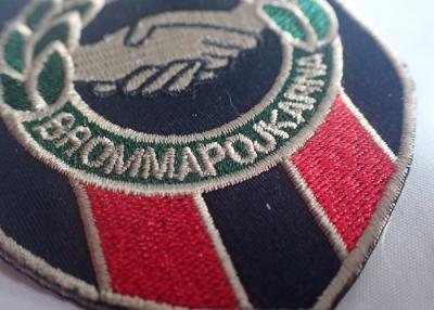 China Custom Embroidered Patches 3D Iron On Sew On Clothing Polyester Washable OEM for sale