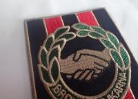 China Custom Embroidered Patches 3D Iron On Sew On Clothing Polyester Washable OEM for sale