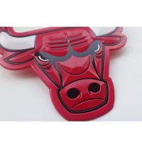 China Washable Red TPU Leather Iron On Custom Clothing Patches Custom Size for sale