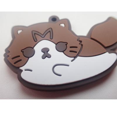 China Custom Soft Plastic Silicone Badge Eco-Friendly PVC Label for Garment Accessories for sale