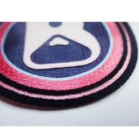 China Custom 3D Flocking Badges & Garment Patches - Iron/Sew On Cloth Patches with Embossed Logo for Apparel Branding for sale