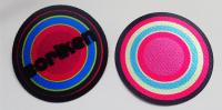 China Custom 3D Flocking Badges & Garment Patches - Iron/Sew On Cloth Patches with Embossed Logo for Apparel Branding for sale