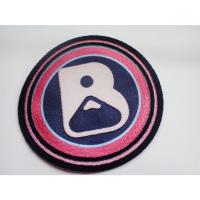China Custom 3D Flocking Badges & Garment Patches - Iron/Sew On Cloth Patches with Embossed Logo for Apparel Branding for sale