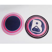 China Custom 3D Flocking Badges & Garment Patches - Iron/Sew On Cloth Patches with Embossed Logo for Apparel Branding for sale