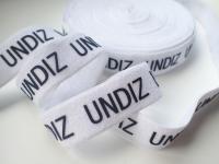China Custom Printed Silicone Logo Elastic Webbing Tape 38mm Eco-Friendly Nylon Polyester for sale