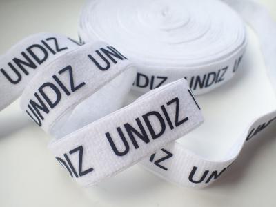 China Custom Printed Silicone Logo Elastic Webbing Tape 38mm Eco-Friendly Nylon Polyester for sale
