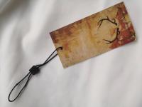 China Custom RFID Clothing Label Hang Tags - Organic Canvas with High-Density Screen Printing for Children's Garments for sale