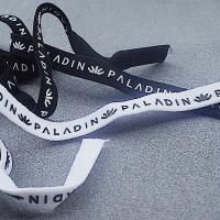 China 1cm Width Polyester Soft Elastic Cord String with Silicone Logo for Garment Custom for sale