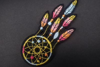 China Custom Embroidered Chenille Iron On Backing Sew On Cloth Patch - 500pcs MOQ, 3-5 Day Samples for sale