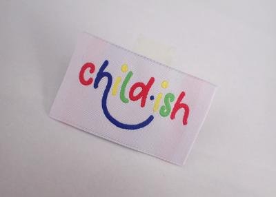 China Custom Woven Clothing Labels - 50D to 150D Yarn, ISO9001 Certified, Low Minimum Order Quantity for sale