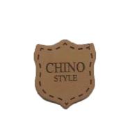 China Custom Genuine Leather Patches for Jeans Heat Press Emboss Cowboy Logo Badges 500pcs MOQ for sale