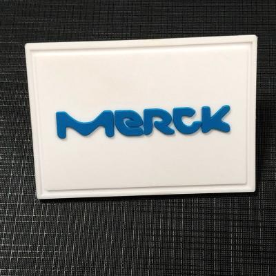 China Custom 3D Embossed Silicone Patches Sewing Applique Tags for Clothing Bags Shoes OEM for sale