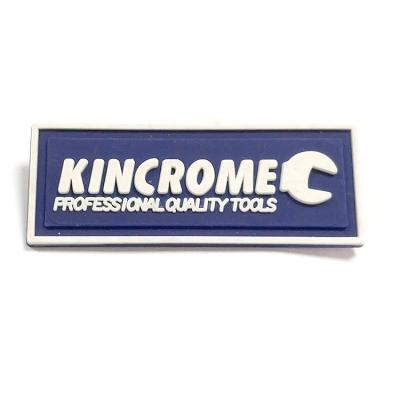 China 3D Embossed Soft PVC Clothing Labels Sewing Patches for Garment T Shirt Logo Design Custom Size for sale