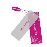 China Custom OEM Paper PVC Hangtags for Clothing with 3mm Cotton Cord 200pcs per Pack for sale