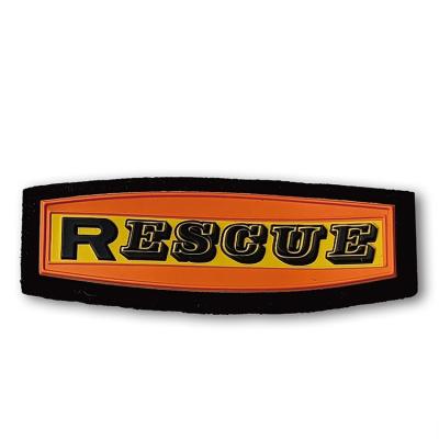 China Custom Embossed 3D TPU Patches for Clothing Eco-Friendly Soft Golden Badges for sale