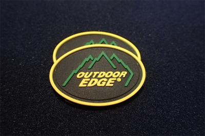 China Custom 3D Rubber Patches Garment Label Eco Friendly PVC Silicone Logo 500 Pcs MOQ for sale
