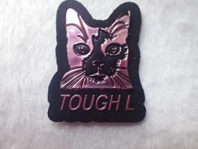 China Personalized 3D Embossed Reflective TPU Voltage Label Clothing for sale