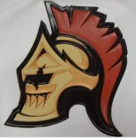 China 3D TPU Heat Transfer Labels for Sportswear Plastic Golden Logo Custom Size 1000 PCS MOQ for sale