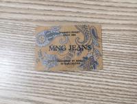 China Custom Sew On PU Leather Patches Garment Labels Embossed Logo 100 PCS Minimum for sale